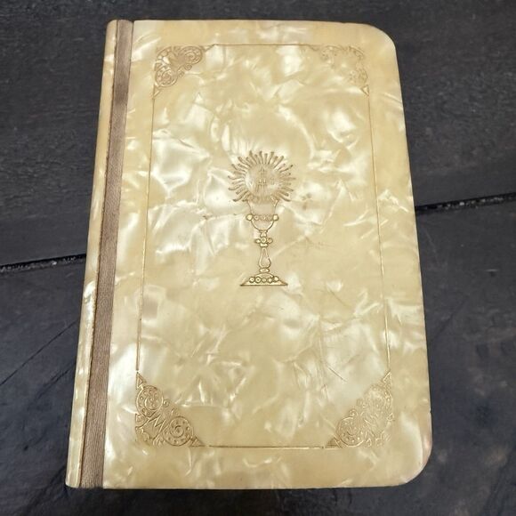 Vintage | Other | Vintage Small Communion Prayer Book Celluloid Mop ...